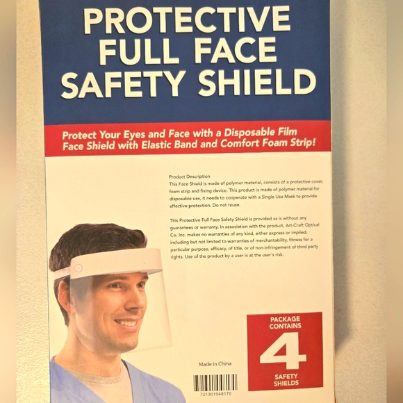 Office | Full Face Safety Shields 4 Pk | Poshmark